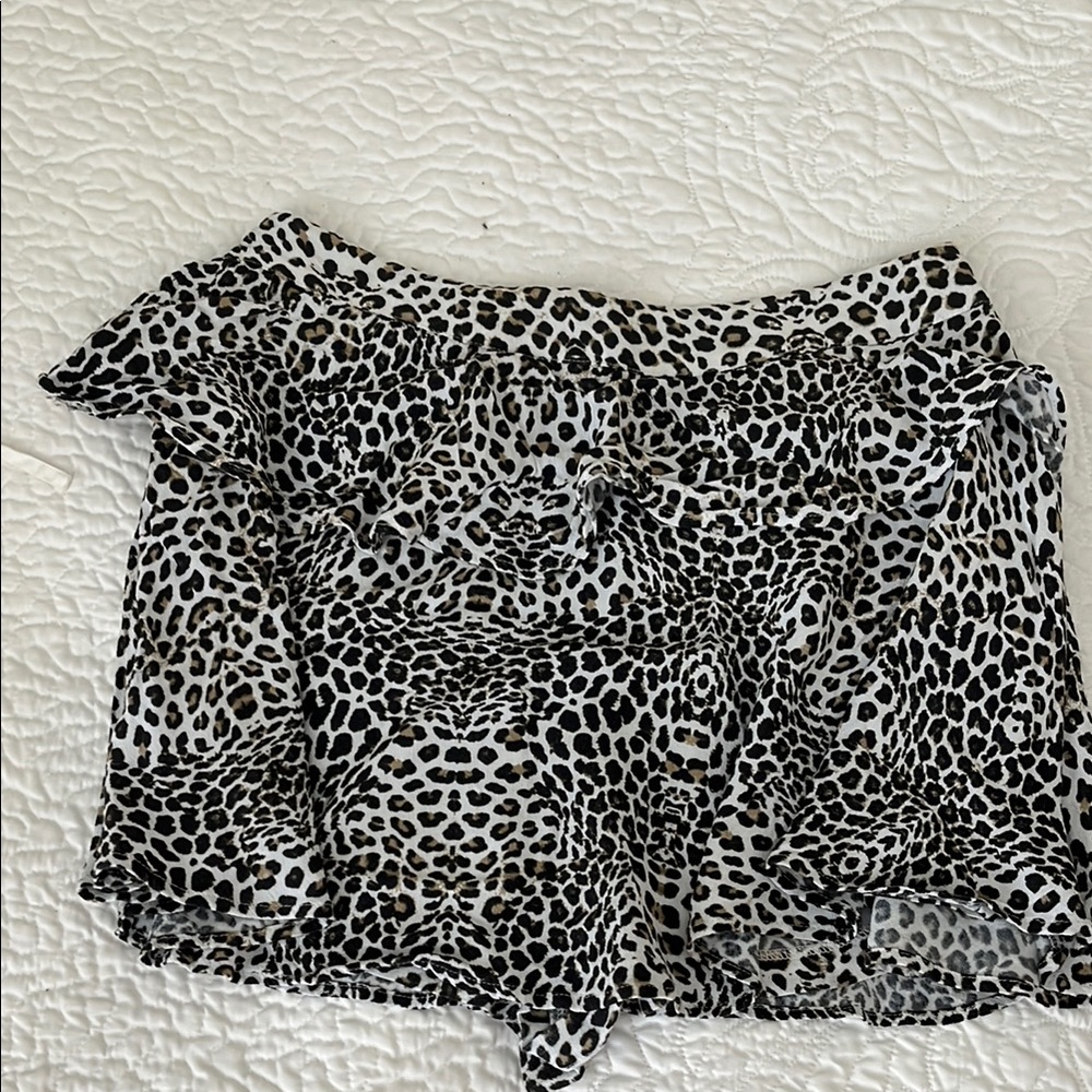 Zara Leopard Print Skort - Gem
